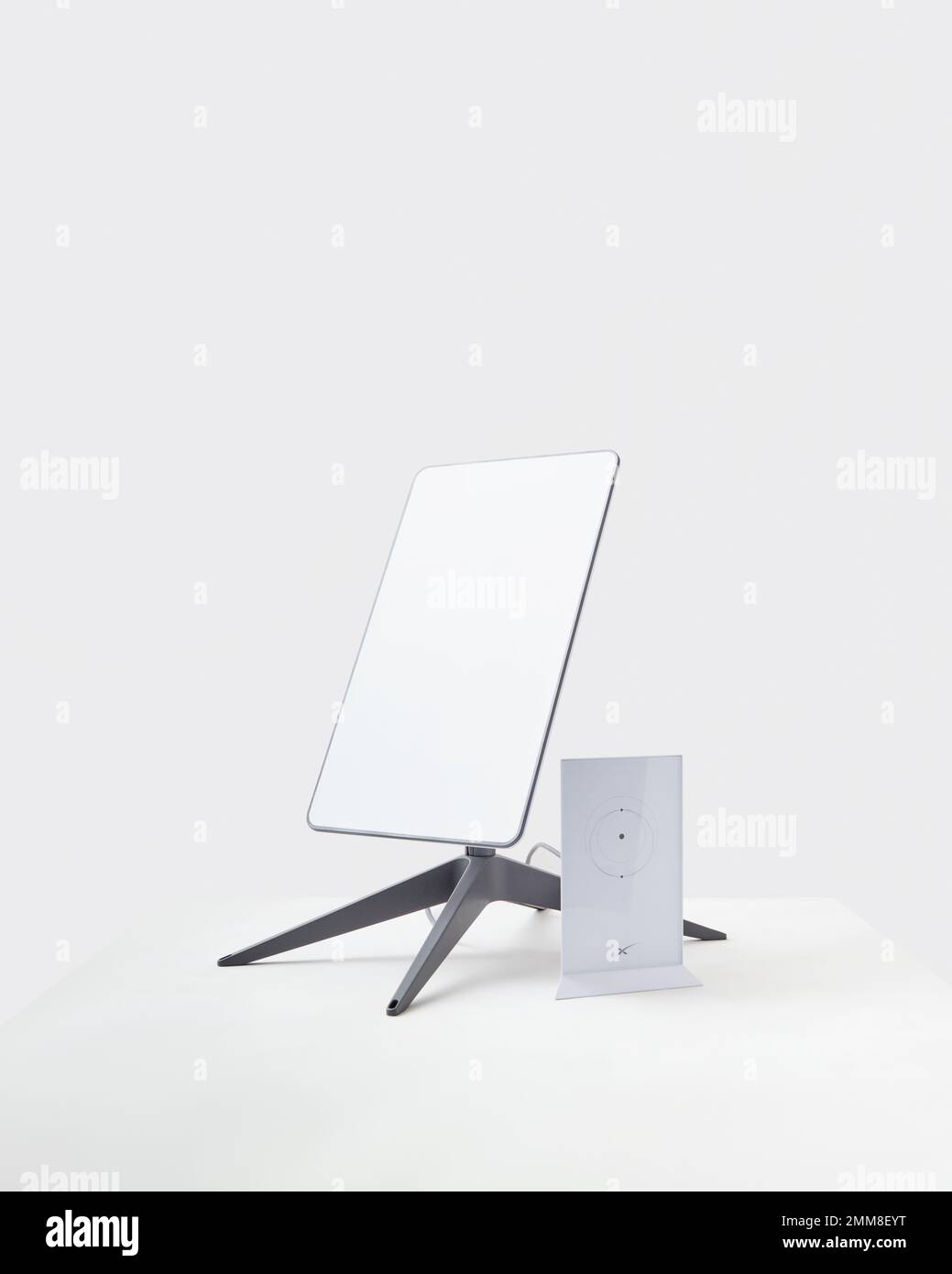 KYIV, UKRAINE - JANUARY 24, 2023: Starlink antenna and wi-fi router on ...