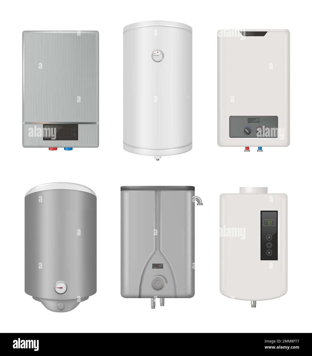 Water heater. Warm controlling systems gas boiler decent vector ...