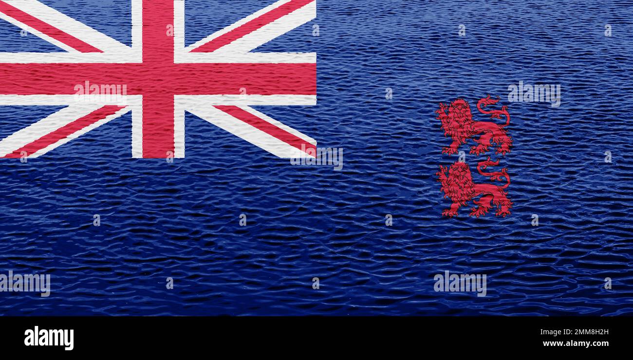 Flag of the British Overseas Territory of the officially the Sovereign ...