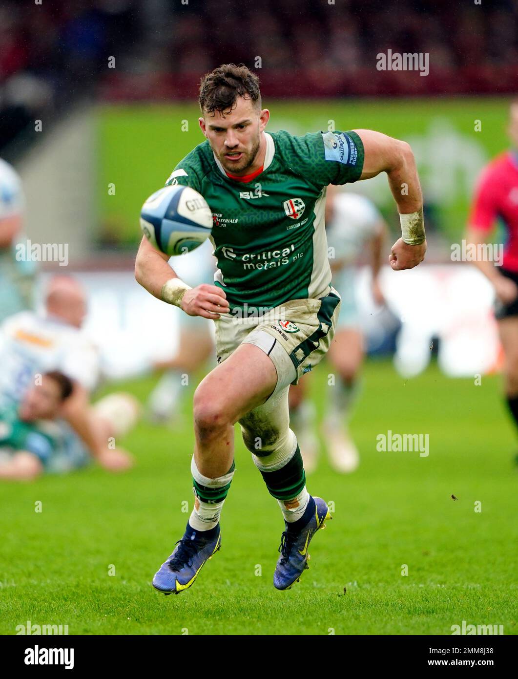 London Irish's James Stokes during the Gallagher Premiership match at ...