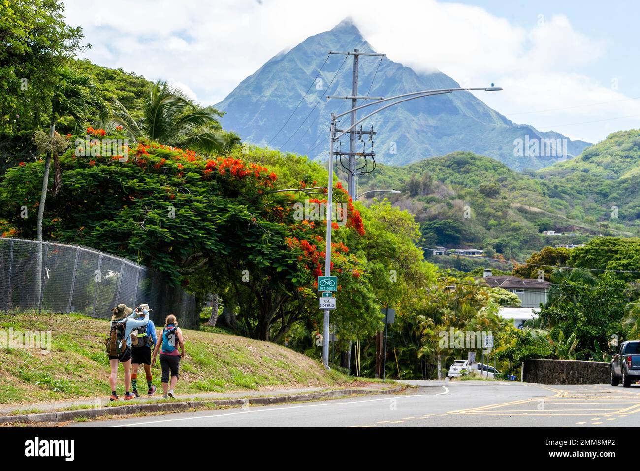 Members from the 392nd Intelligence Squadron trek around the Island of ...