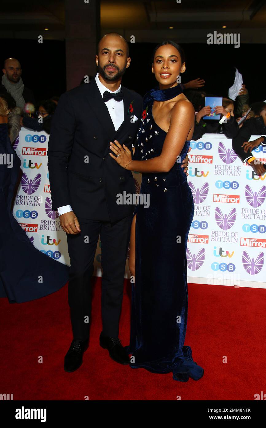 Marvin and Rochelle Humes pose for photographers upon arrival for the ...
