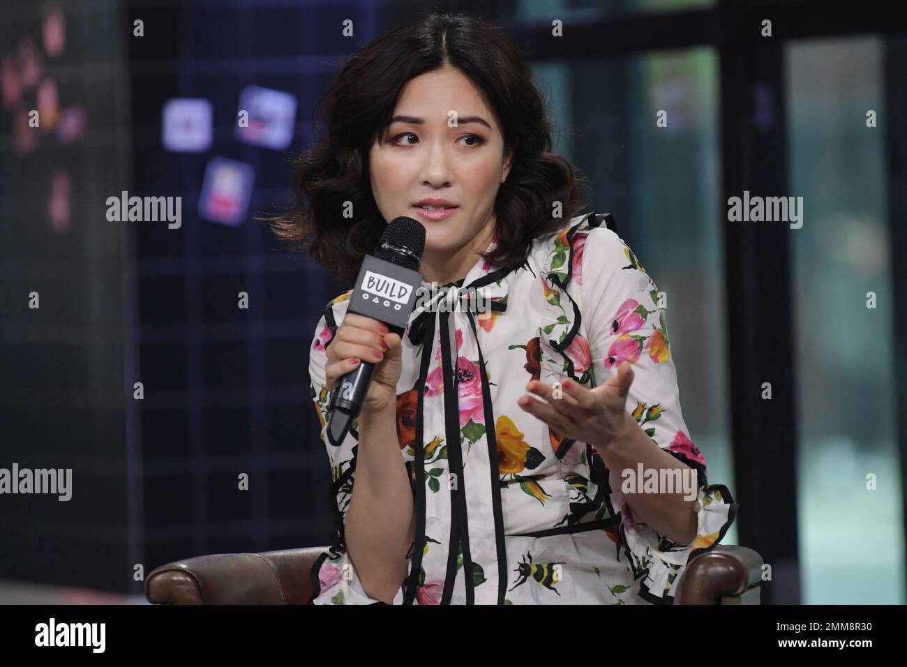 Actress Constance Wu poses backstage before the BUILD Speaker Series to ...