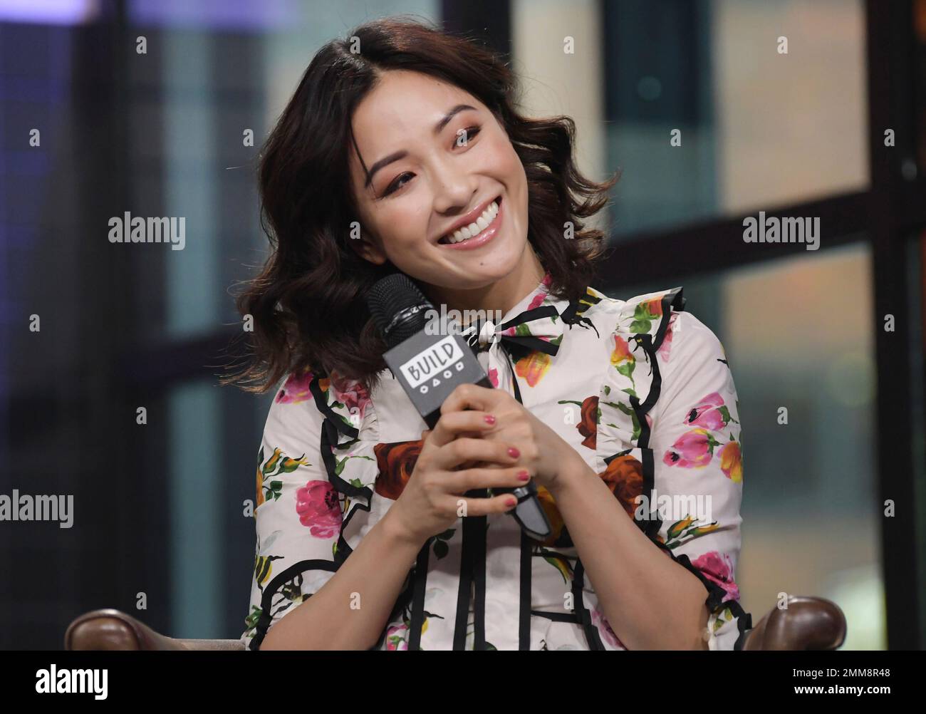 Actress Constance Wu poses backstage before the BUILD Speaker Series to ...