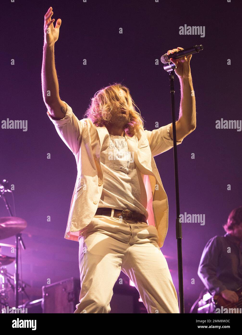 Aaron Bruno of the band AWOLNATION performs in concert as the opening ...
