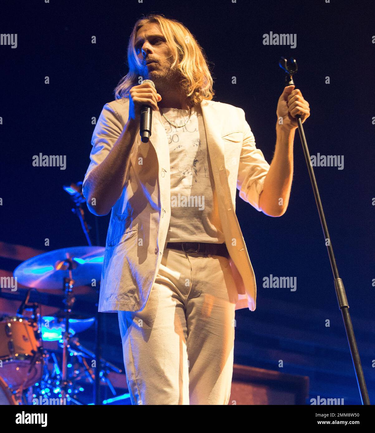 Aaron Bruno of the band AWOLNATION performs in concert as the opening ...