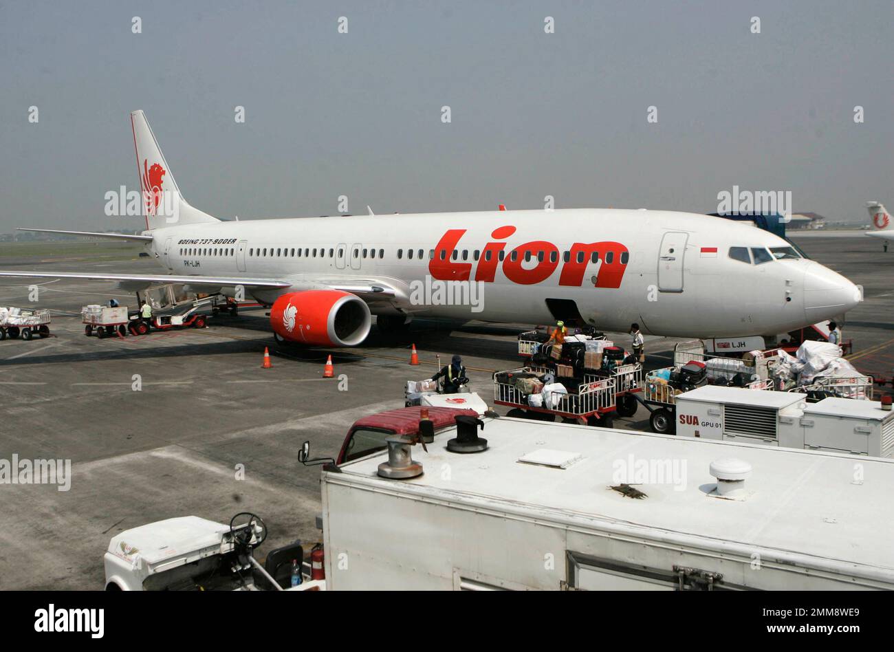 FILE - In this May 12, 2012 file photo, a Lion Air passenger jet is ...