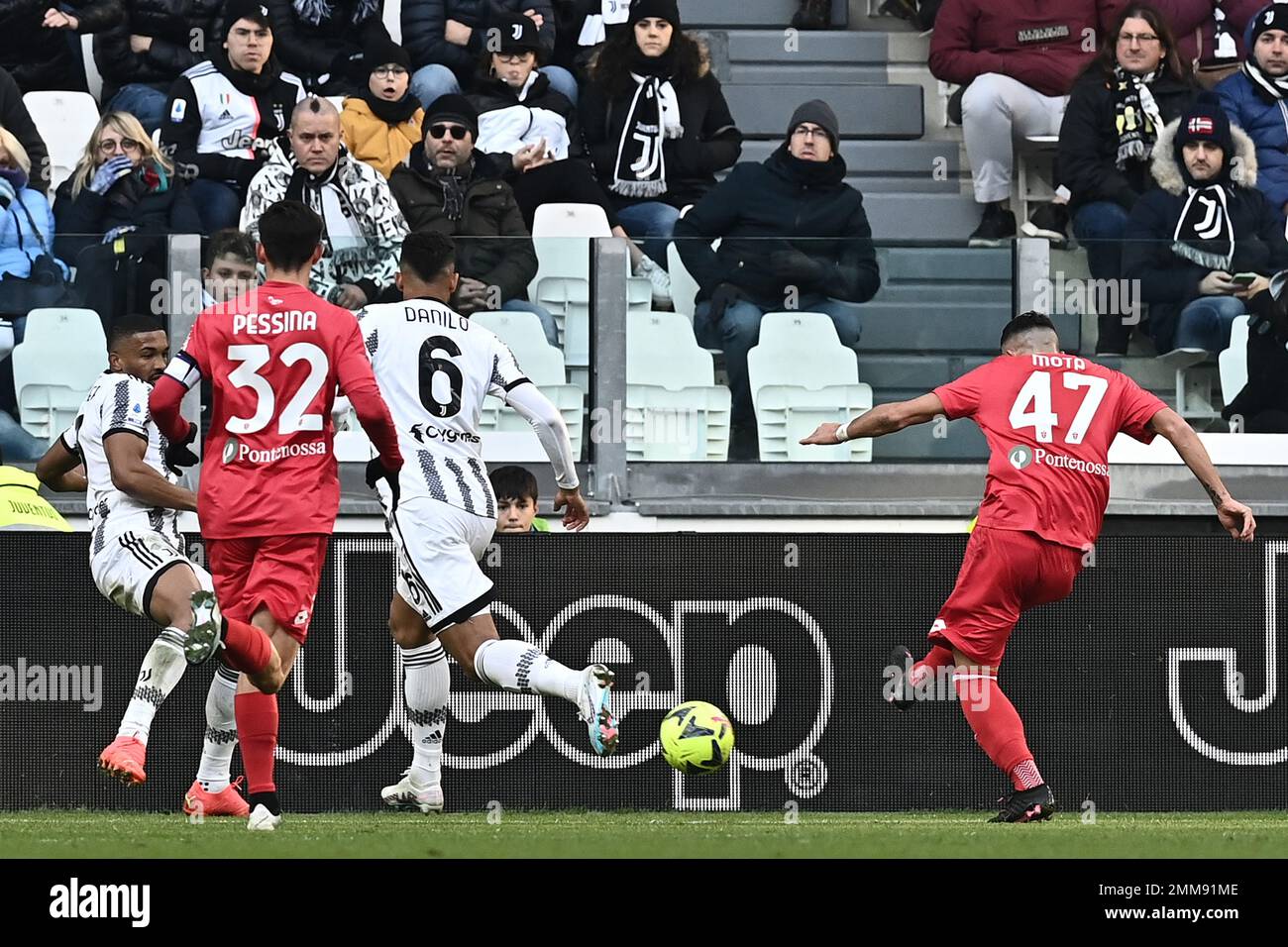 Turin, Italy. 29th January, 2023. Dany Mota (Monza)Danilo Luiz da Silva ...