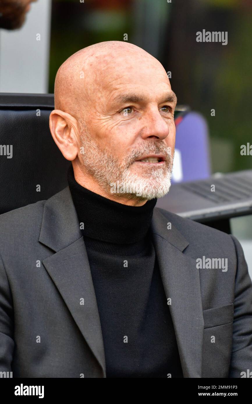 Milano, Italy. 29th Jan, 2023. Head coach Stefano Pioli of AC Milan ...
