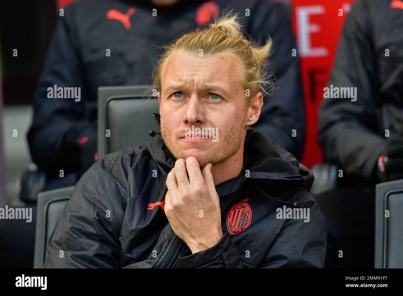 Milano, Italy. 29th Jan, 2023. Simon Kjaer of AC Milan seen on the ...