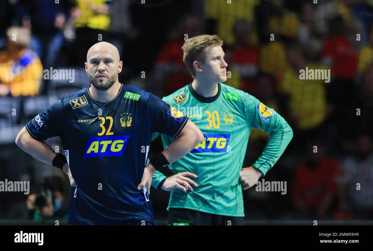 Stockholm, Sweden. 29th Jan, 2023. Handball: World Cup, semi-final ...