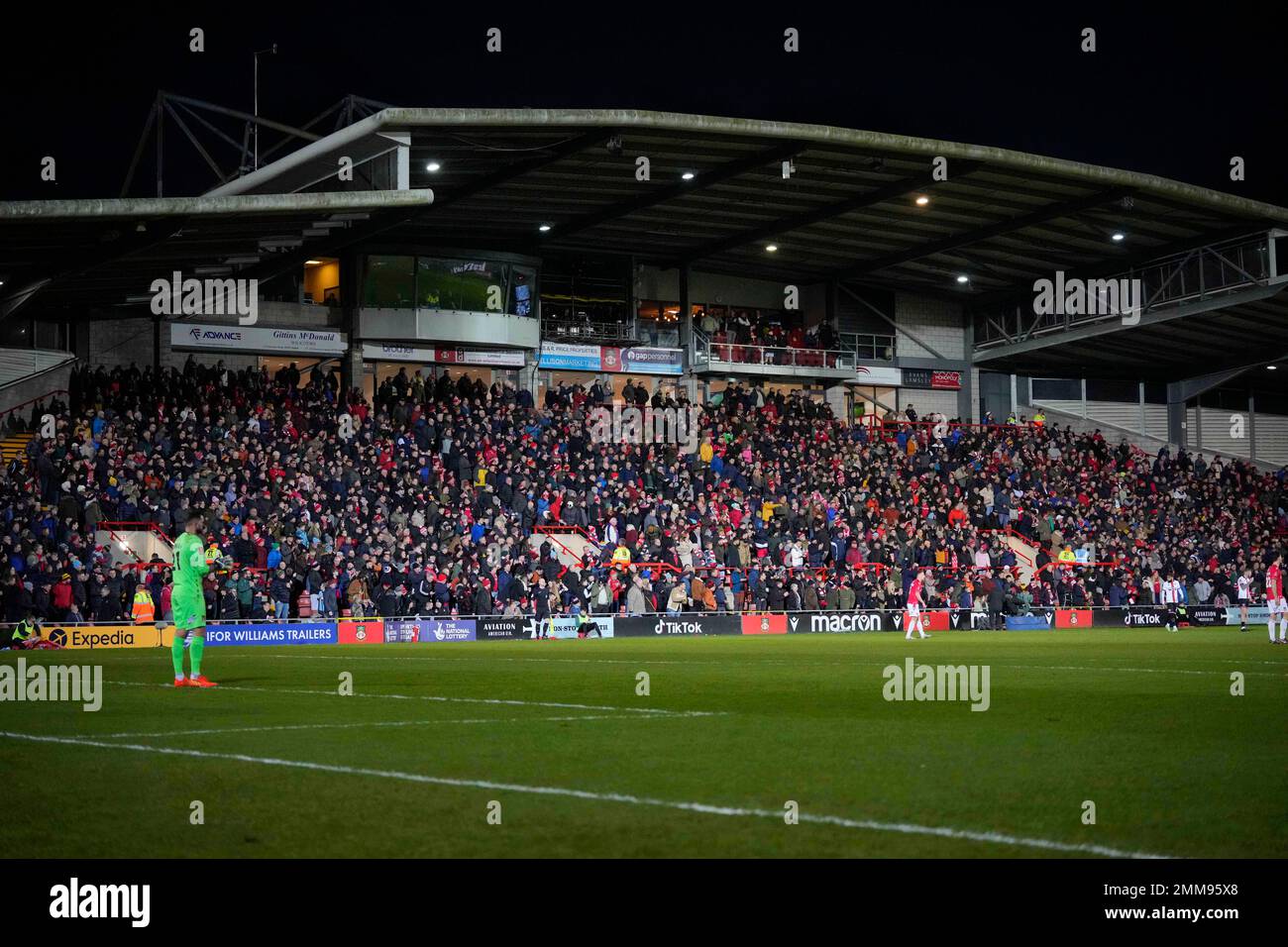 Wrexham football stadium hi-res stock photography and images - Alamy