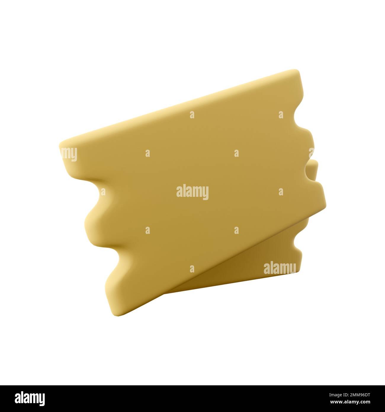 3d rendering love ticket icon. 3d render heart shape on yellow ticket ...