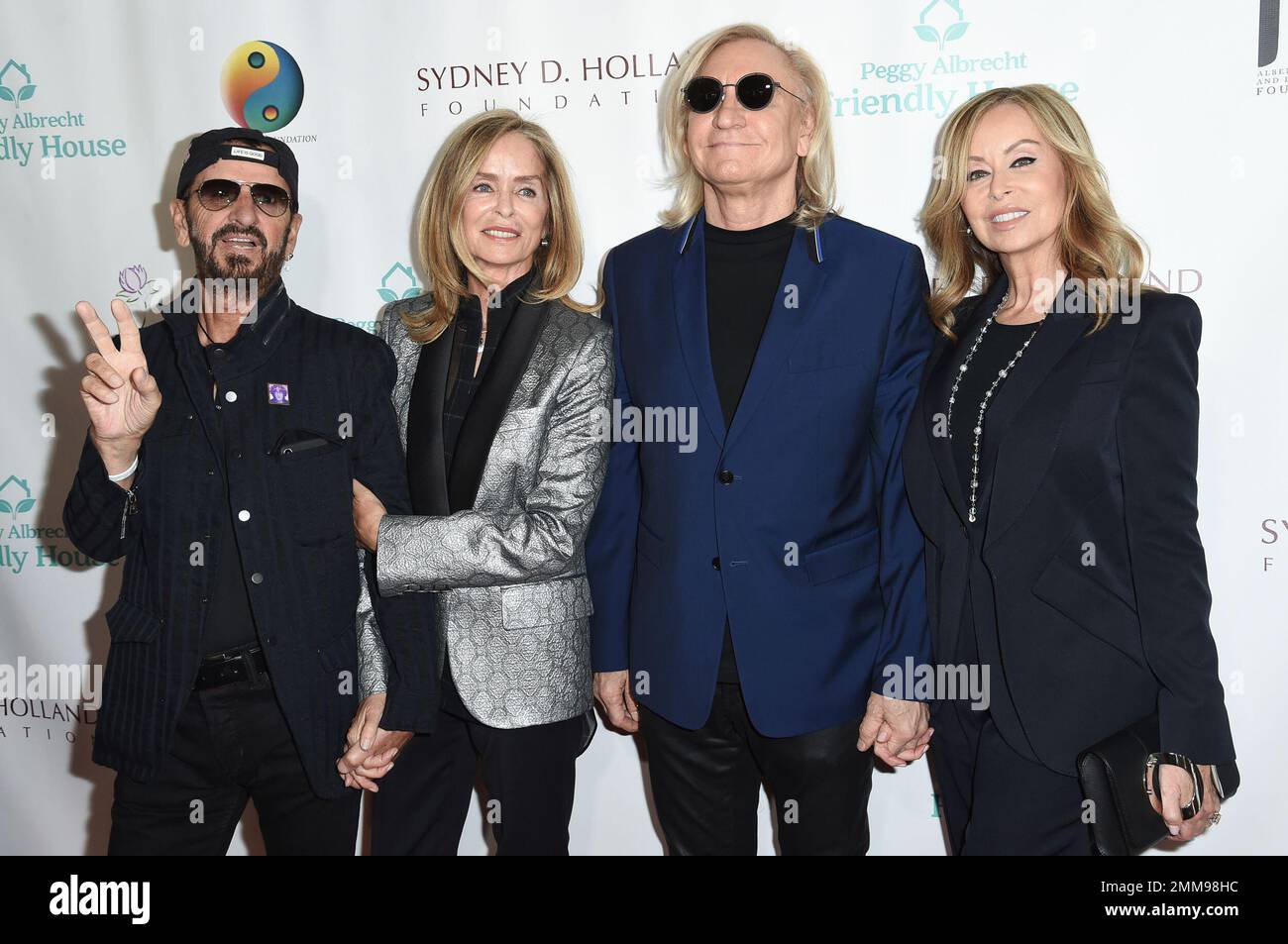 Ringo Starr, from left, Barbara Bach, Joe Walsh and Marjorie Bach ...