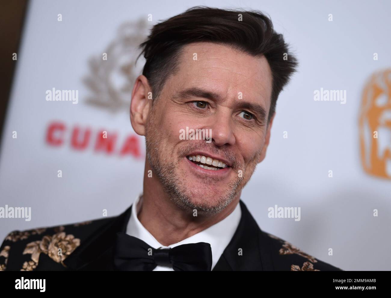Jim Carrey arrives at the 2018 BAFTA Los Angeles Britannia Awards at ...