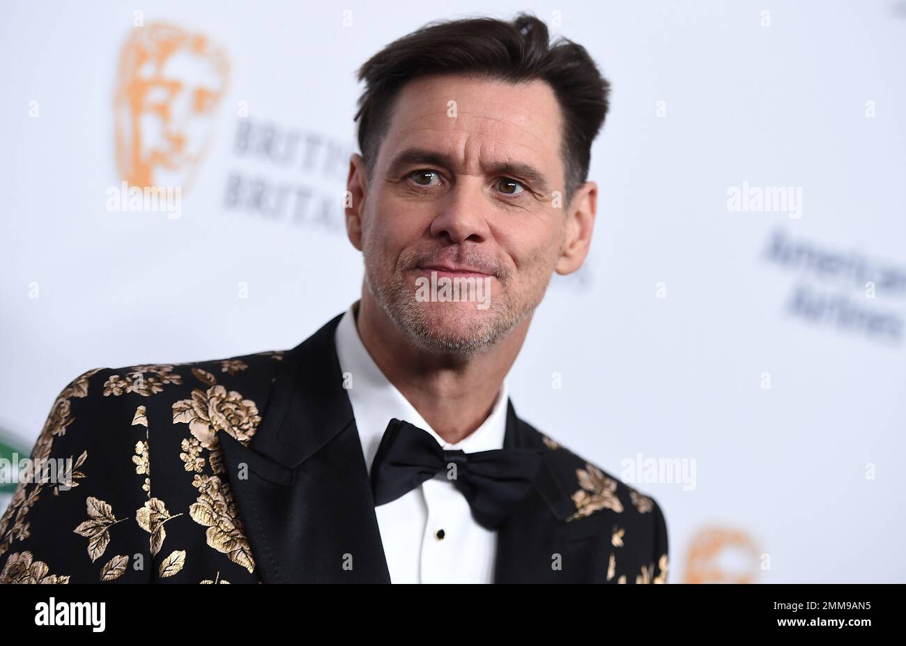 Jim Carrey arrives at the 2018 BAFTA Los Angeles Britannia Awards at ...