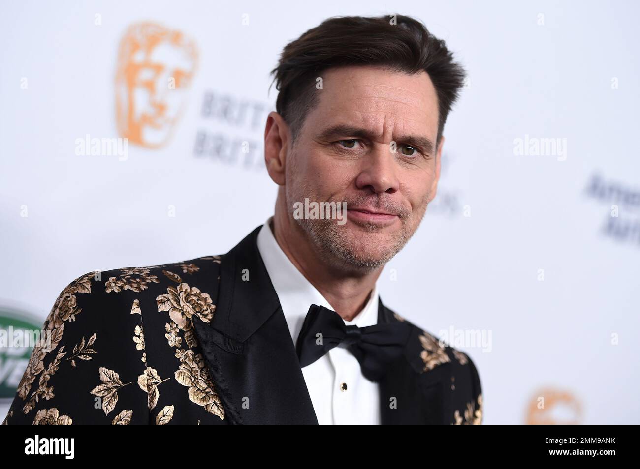 Jim Carrey arrives at the 2018 BAFTA Los Angeles Britannia Awards at ...