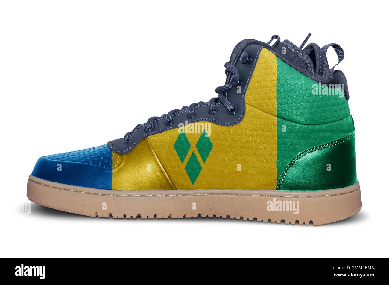 Fashion rubber snickers with flag of Saint Vincent and the Grenadines ...