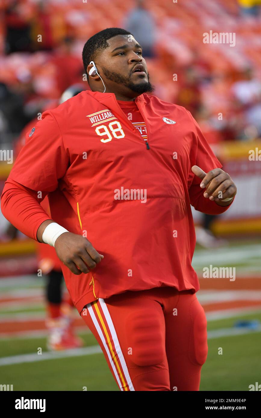 Kansas City Chiefs defensive tackle Xavier Williams (98) during warm ...