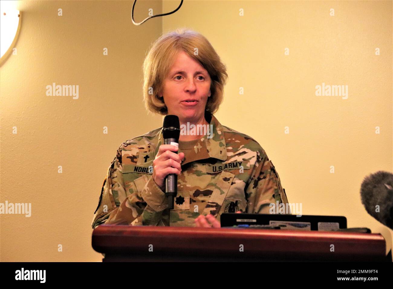 Fort McCoy Garrison Chaplain (Lt. Col.) Amy Noble with the Fort McCoy ...