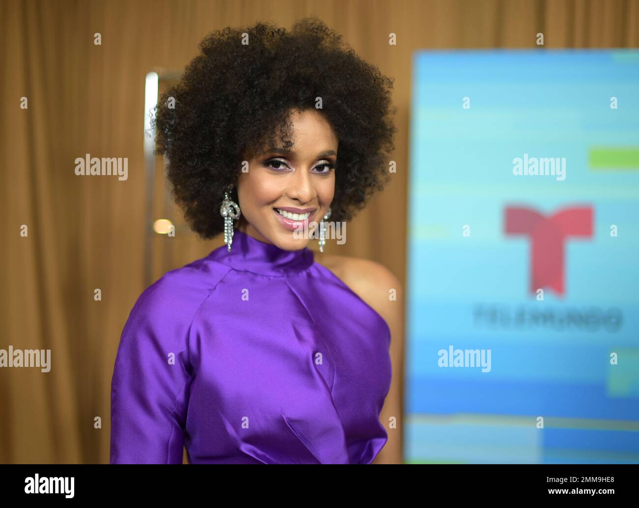 Jeimy Osorio poses backstage at the Latin American Music Awards at the ...
