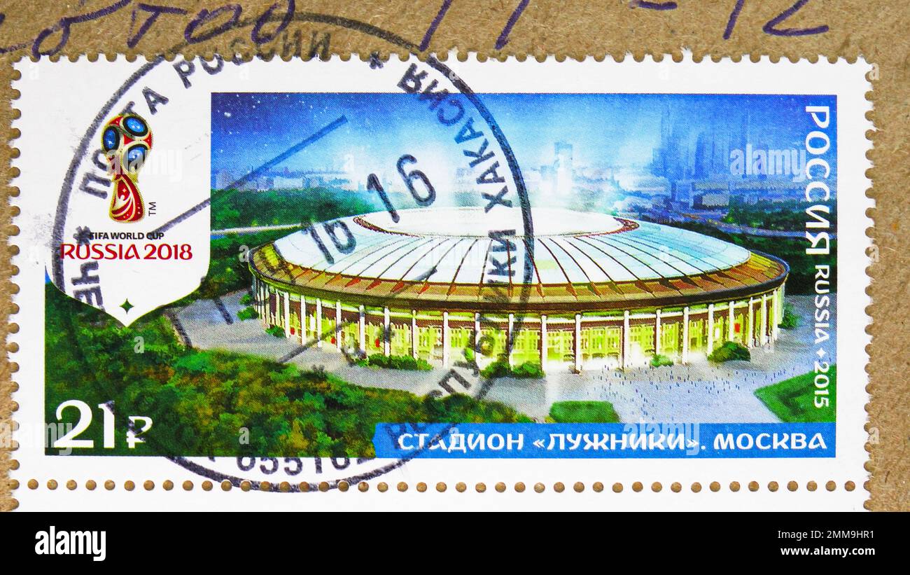 MOSCOW, RUSSIA - OCTOBER 30, 2022: Postage stamp printed in Russia ...