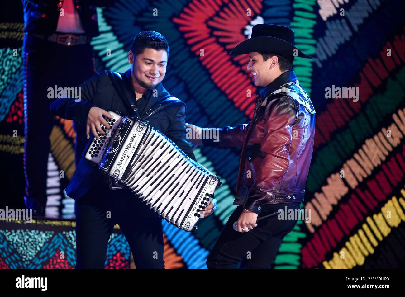Christian Nodal performs "Te Falle" at the Latin American Music Awards ...