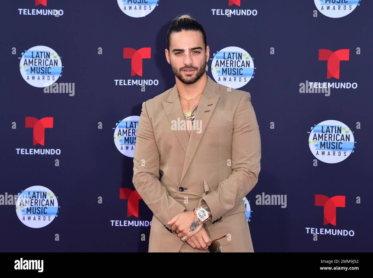 Maluma arrives at the Latin American Music Awards at the Dolby Theatre ...