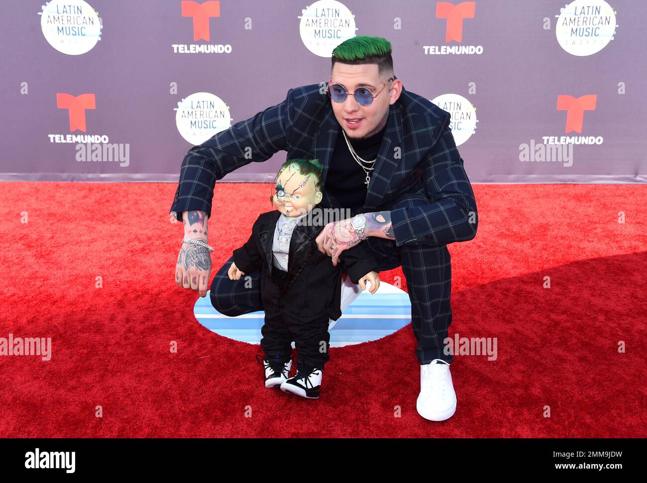Lary Over arrives at the Latin American Music Awards at the Dolby ...