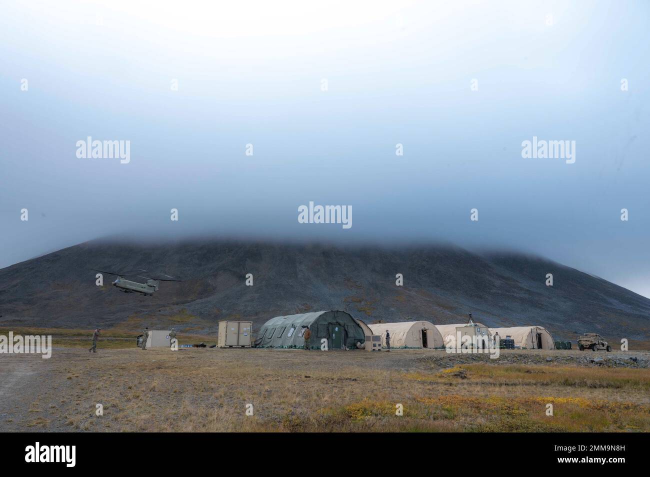 SAVOONGA, Alaska (Sept. 15, 2022) A CH-47 Chinook, assigned to the ...