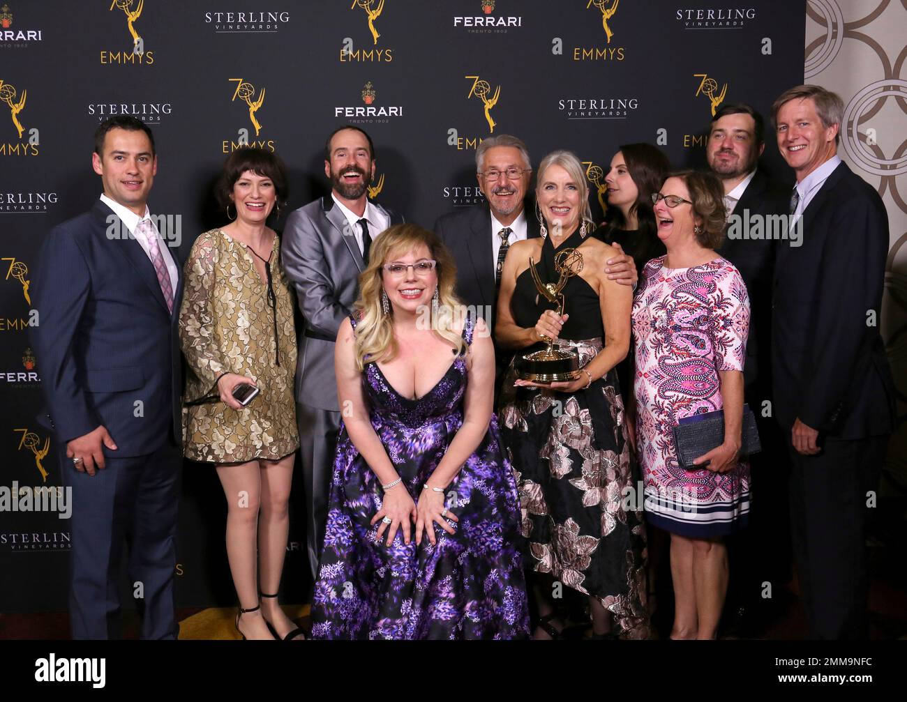 Kirsten Vangsness, center, and Wendy Lynn Aylsworth, recipient of The ...