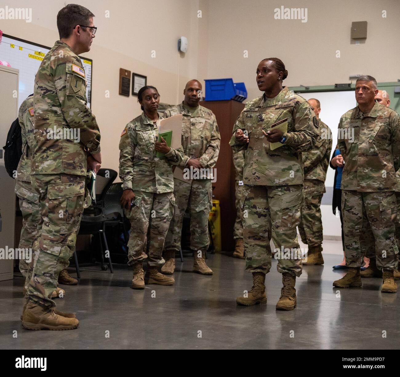 Sgt. 1st Class Crystal Seymore, U.S. Army liaison for Air Force ...