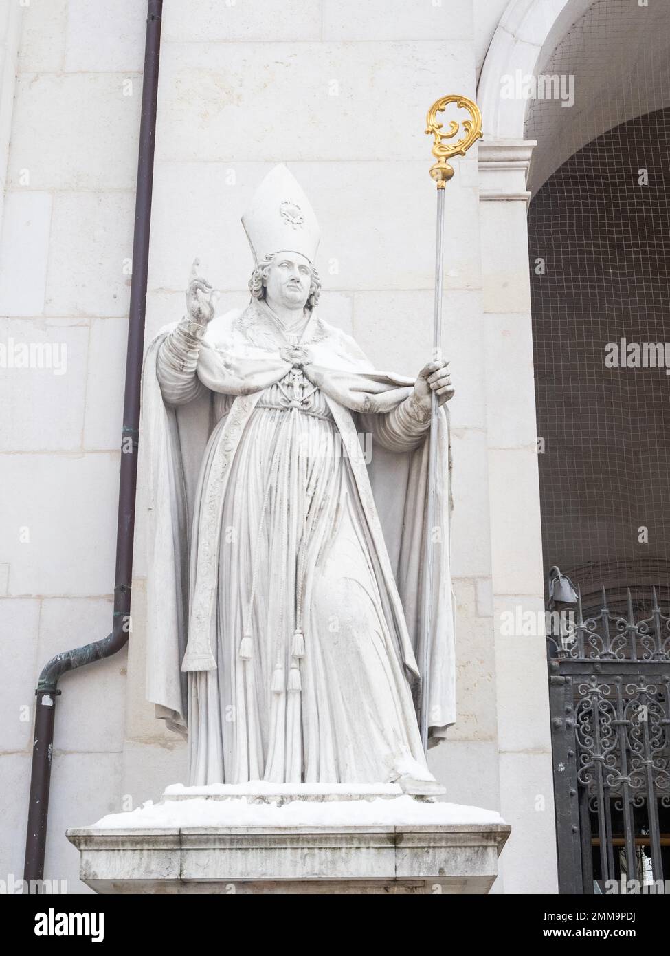 St. Rupert, sculpture in front of Salzburg Cathedral, Salzburg, Austria ...