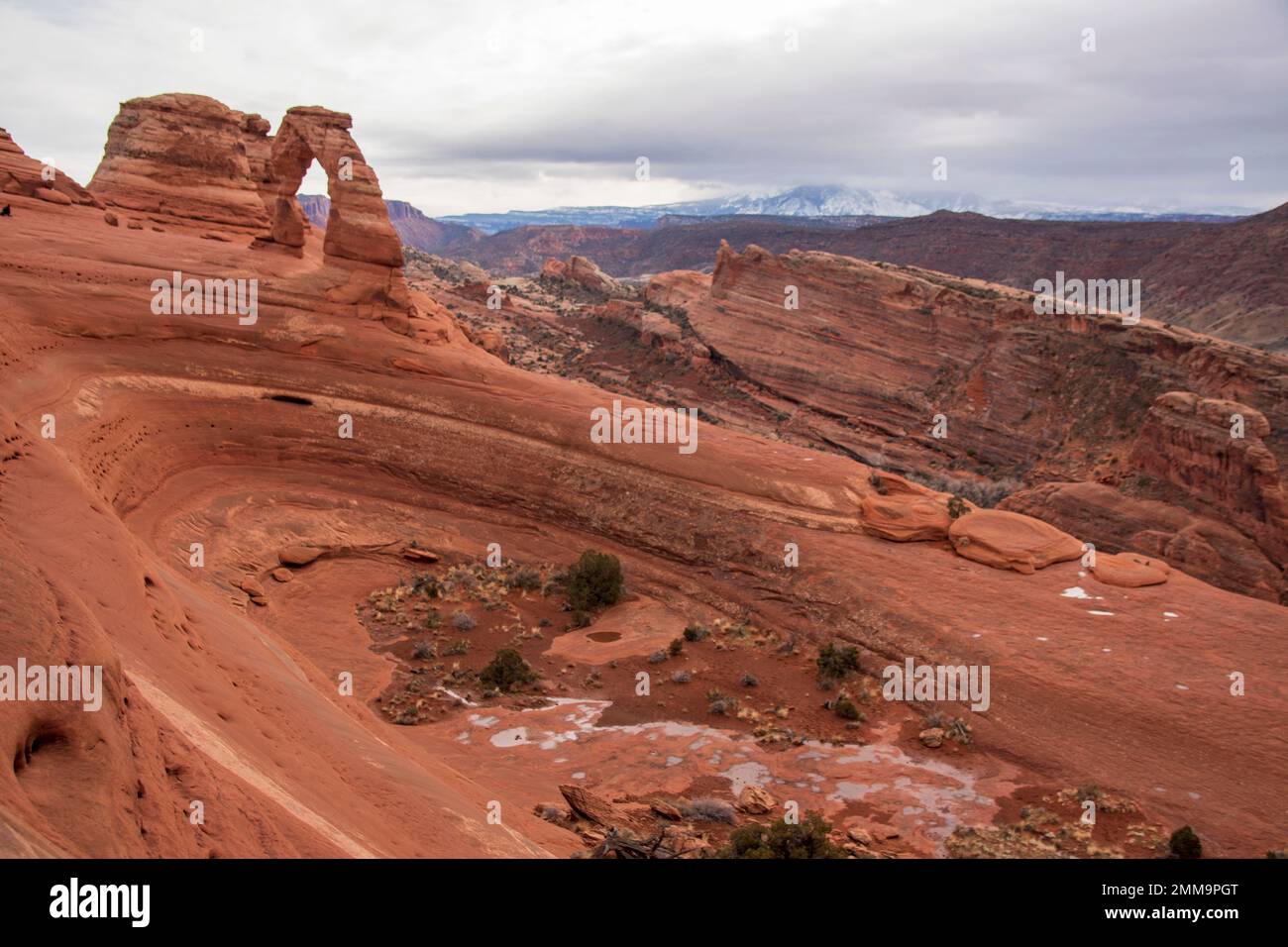 Delicate Arch is an icon of Arches National Park in Utah, USA Stock ...