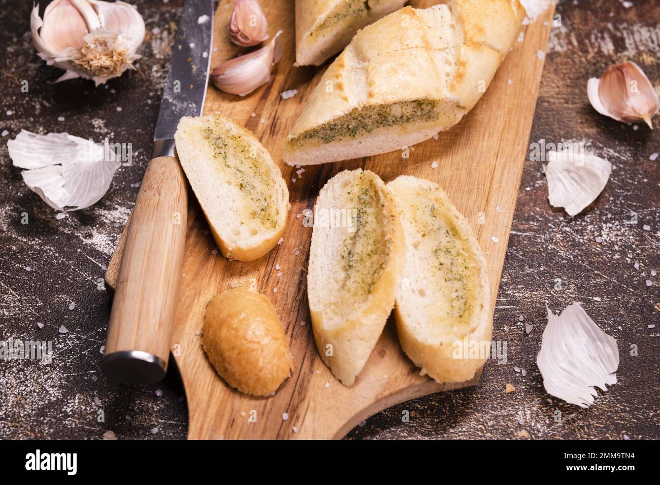 Garlic bread baguette hi-res stock photography and images - Alamy
