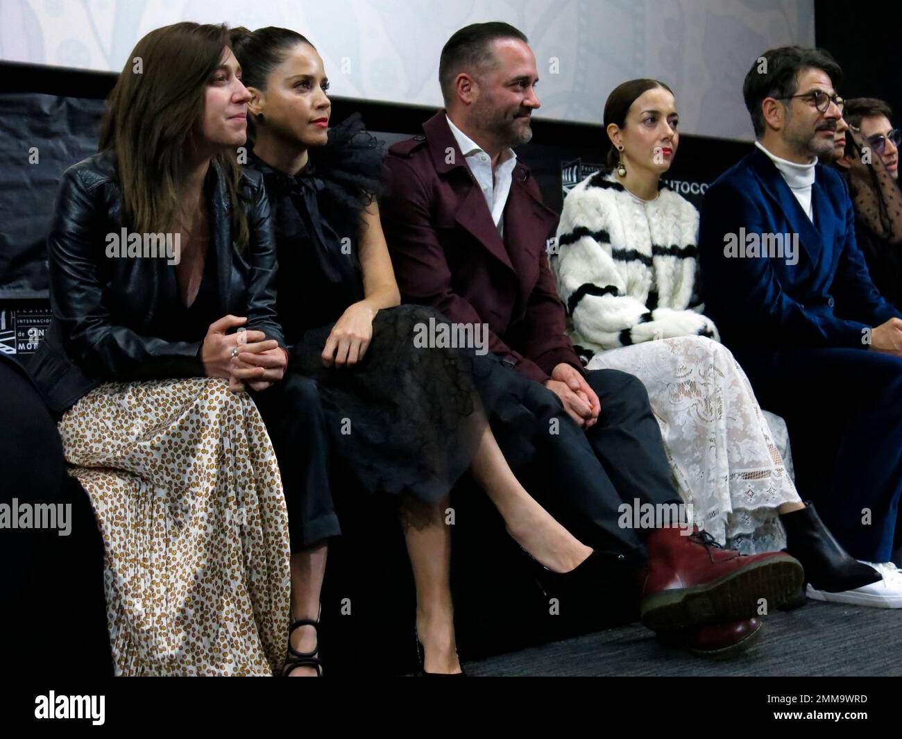 Actors Mariana Trevino, from left to right, Ana Claudia Talancon ...