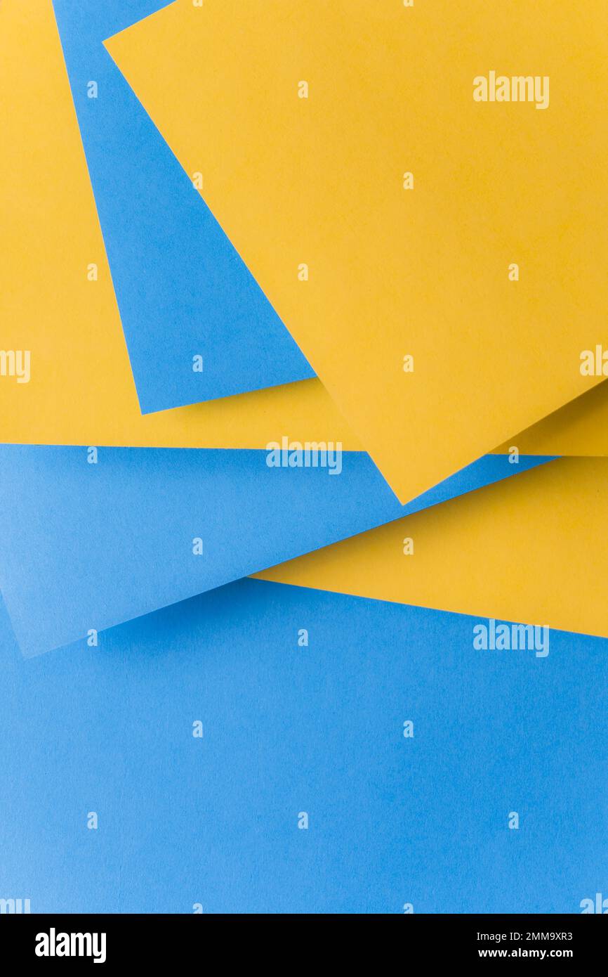 stacked yellow blue card paper backdrop. Resolution and high quality ...