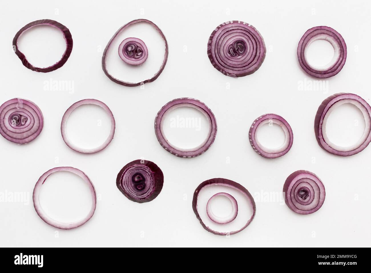 Onion rings top view hi-res stock photography and images - Alamy