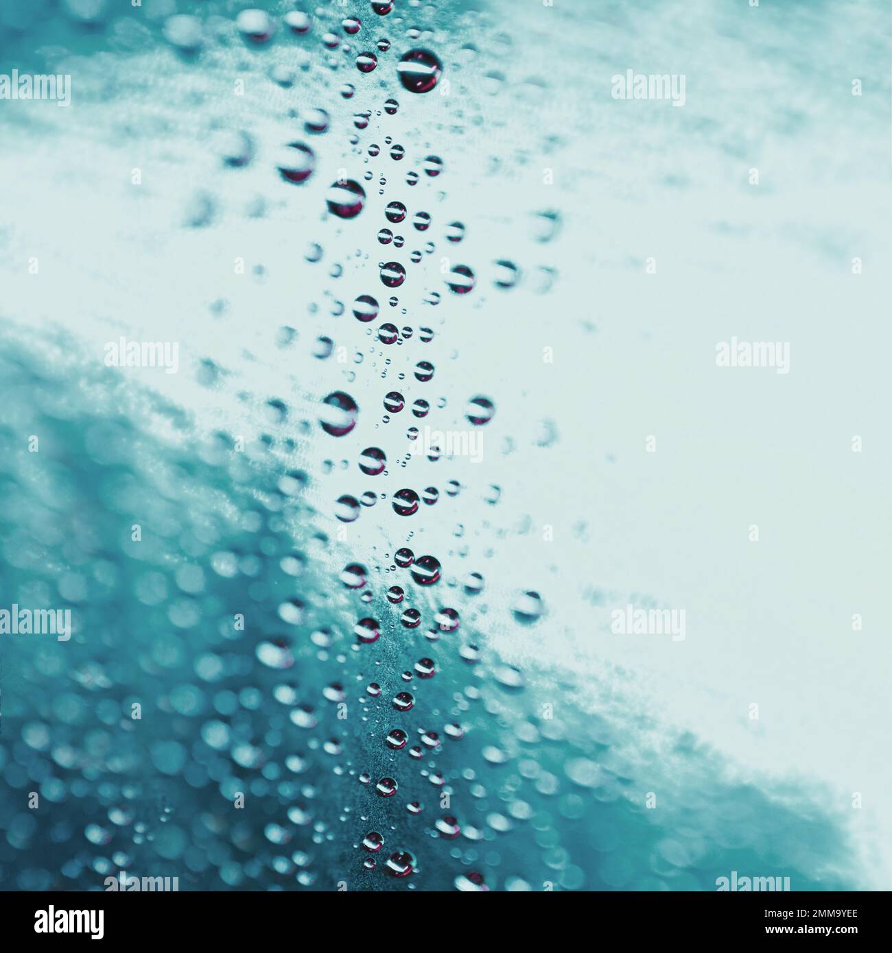 abstract water drops turquoise glass background. High resolution photo ...
