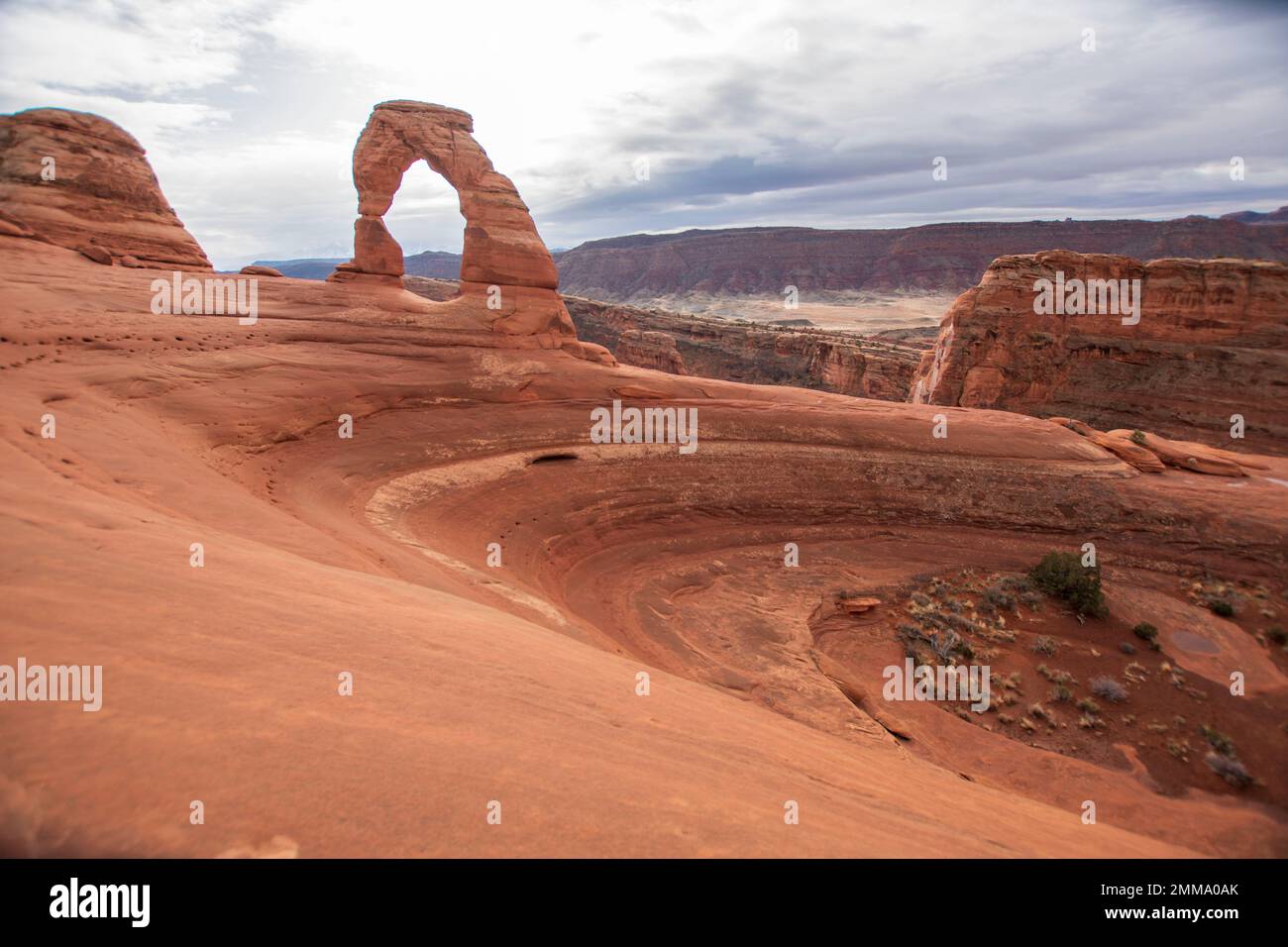 Delicate Arch is an icon of Arches National Park in Utah, USA Stock ...