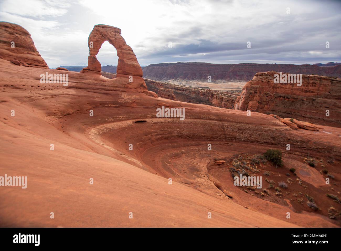 Delicate Arch is an icon of Arches National Park in Utah, USA Stock ...