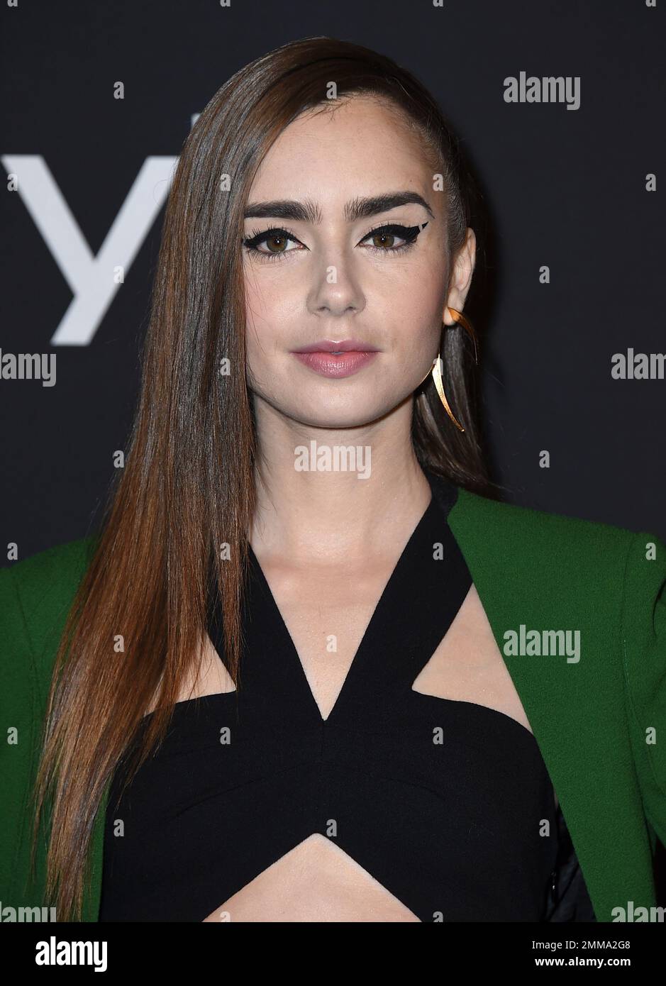 Lily Collins arrives at the fourth annual InStyle Awards at The Getty ...