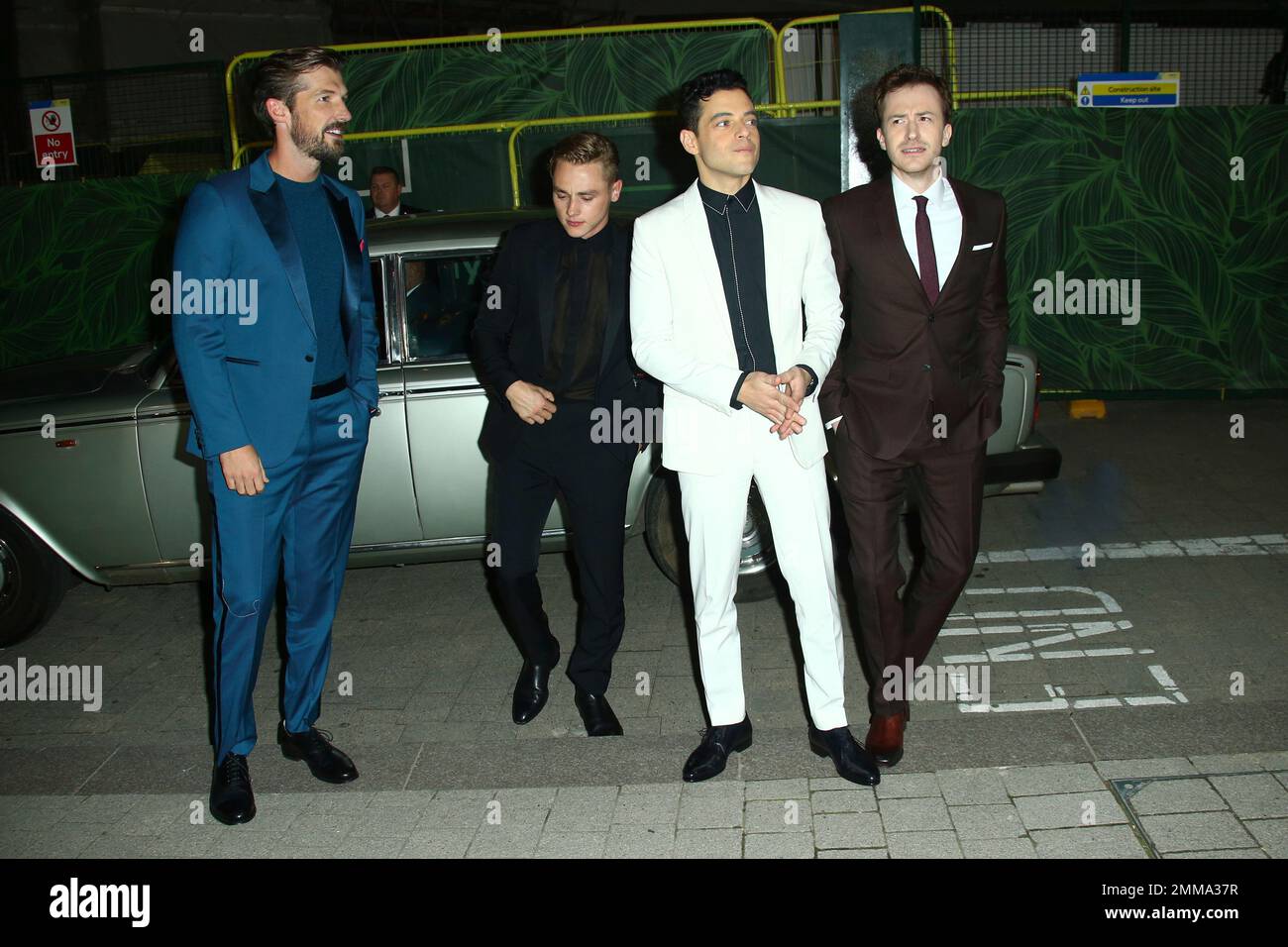 Actors Gwilym Lee, from left, Ben Hardy, Rami Malek and Joseph Mazzello ...