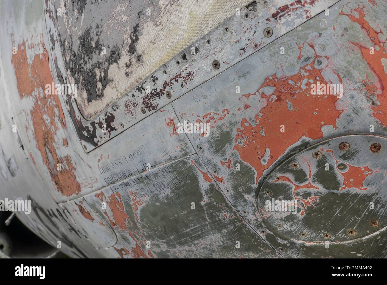 detail of a weathered fighter jet hull Stock Photo - Alamy