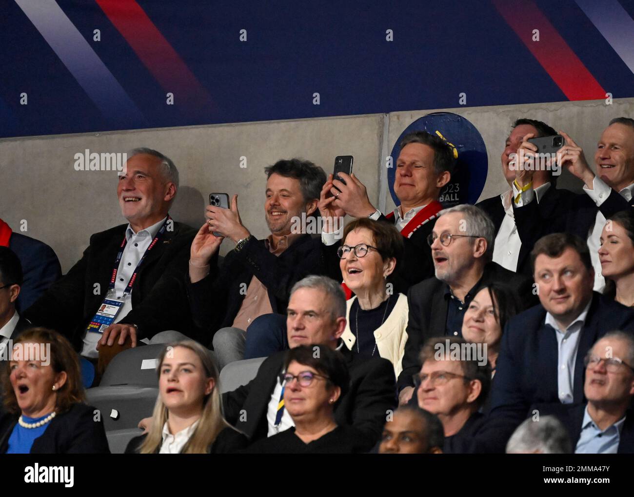 Denmark's Crown Prince Frederik during the IHF Men's World Championship ...