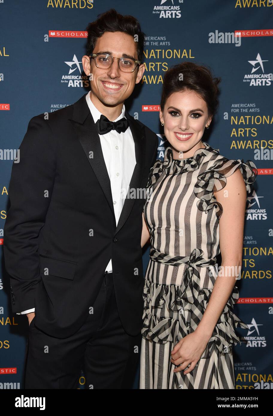 Ted Arison Young artist award honoree Justin Peck, left, and ballerina ...