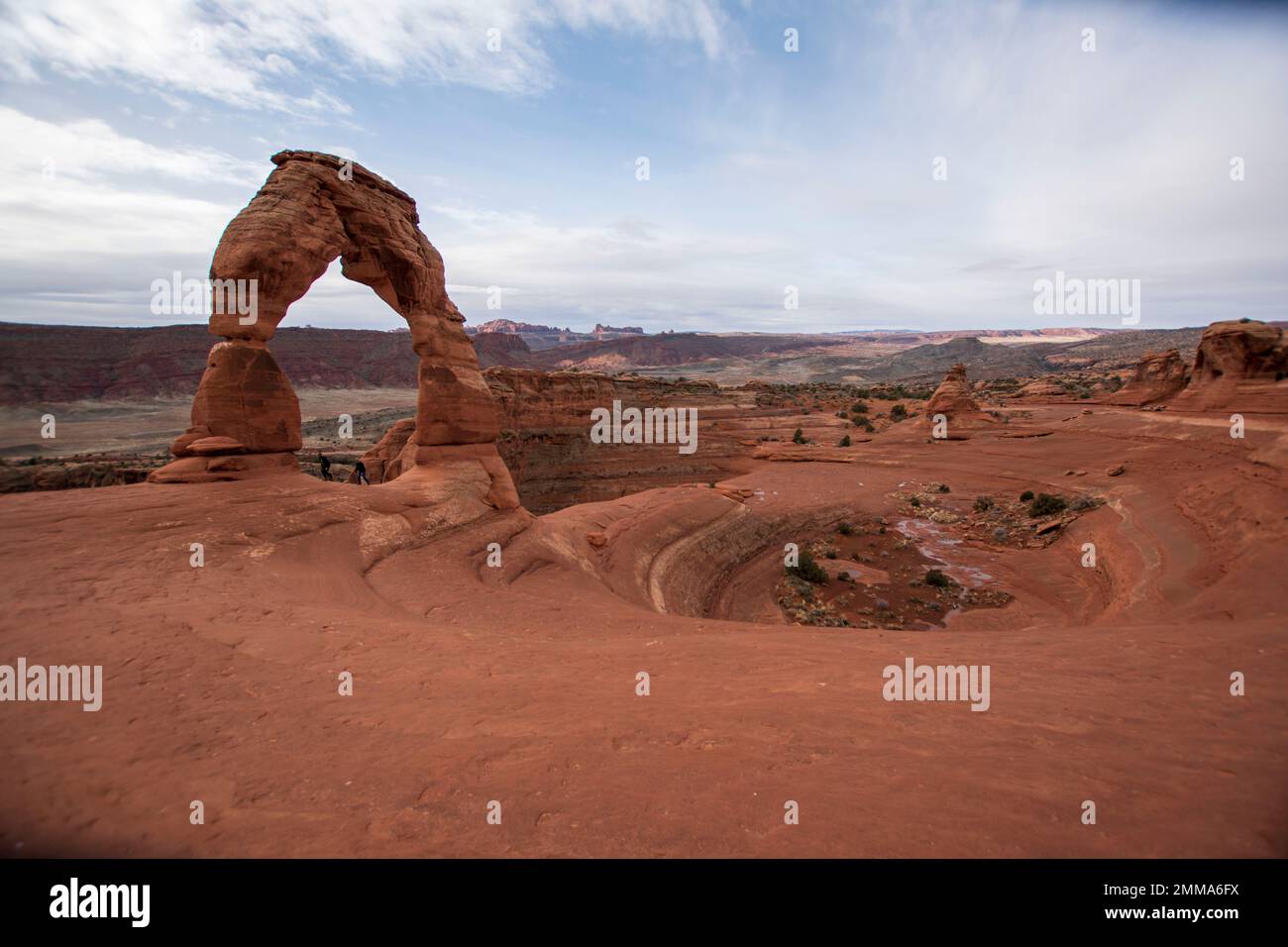 Delicate Arch is an icon of Arches National Park in Utah, USA Stock ...