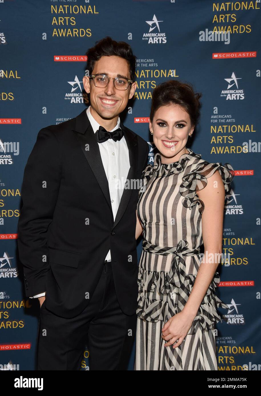 Ted Arison Young artist award honoree Justin Peck, left, and ballerina ...