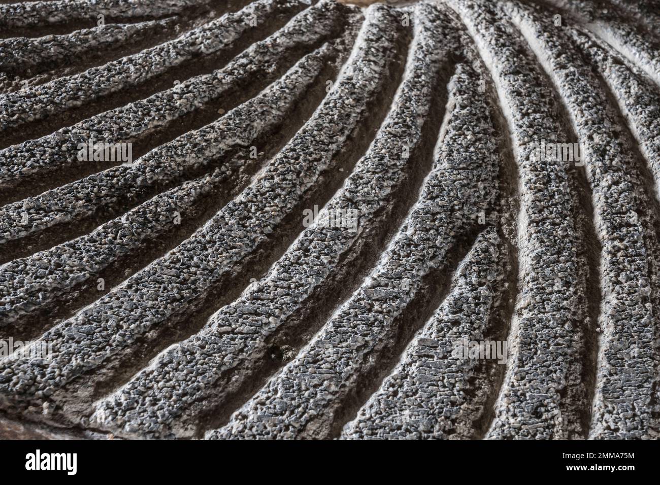 grooves of a historic milling stone Stock Photo - Alamy