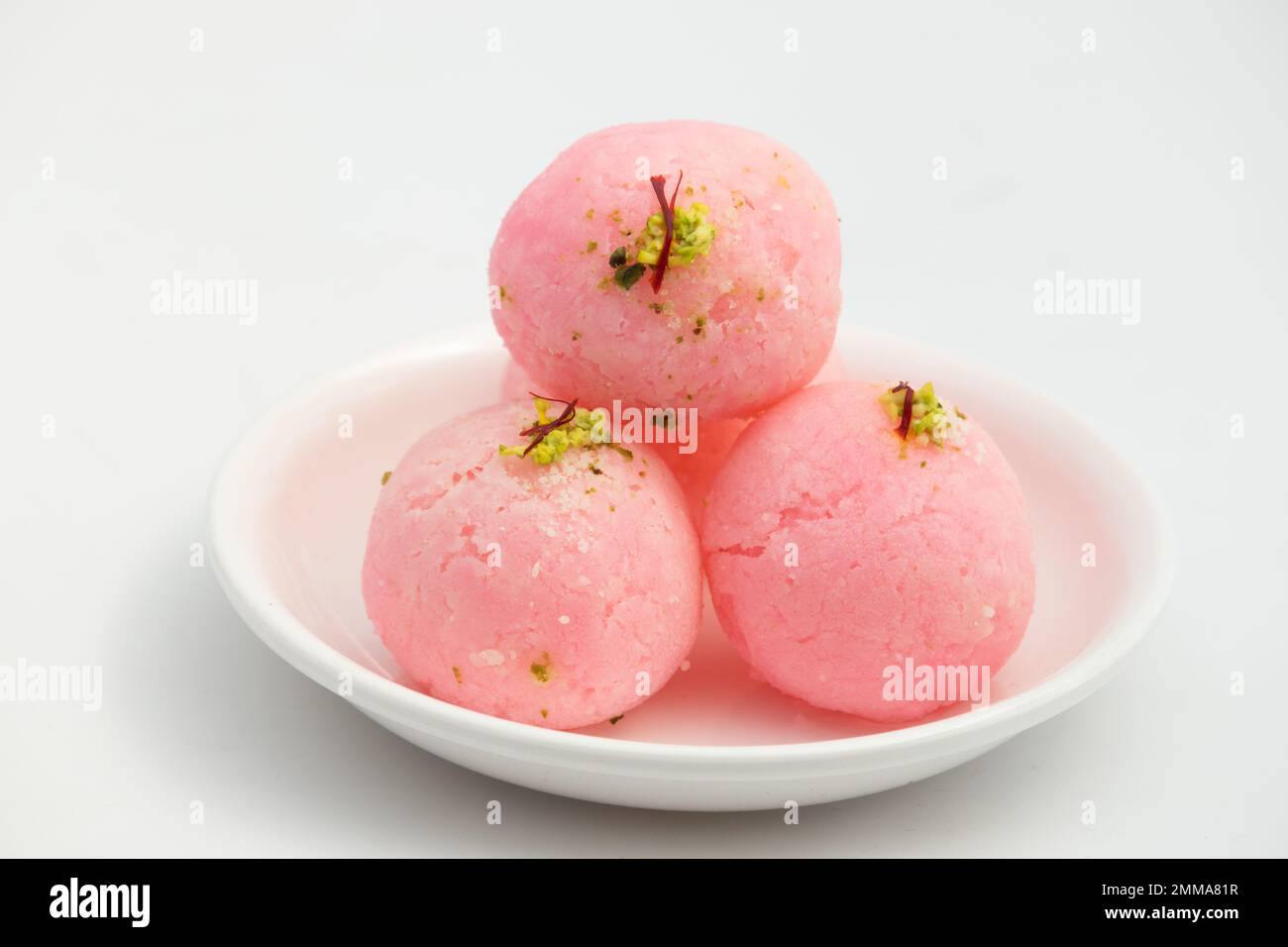 Indian Bengali Mithai Pink Rose Raskadam Also Called Kheer Kadam ...